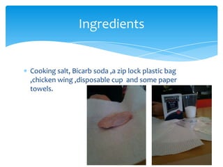 Mummification of a chicken wing | PPT