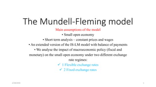 Comprehensive Analysis of the Mundell-Fleming Model in Open Economies | PDF