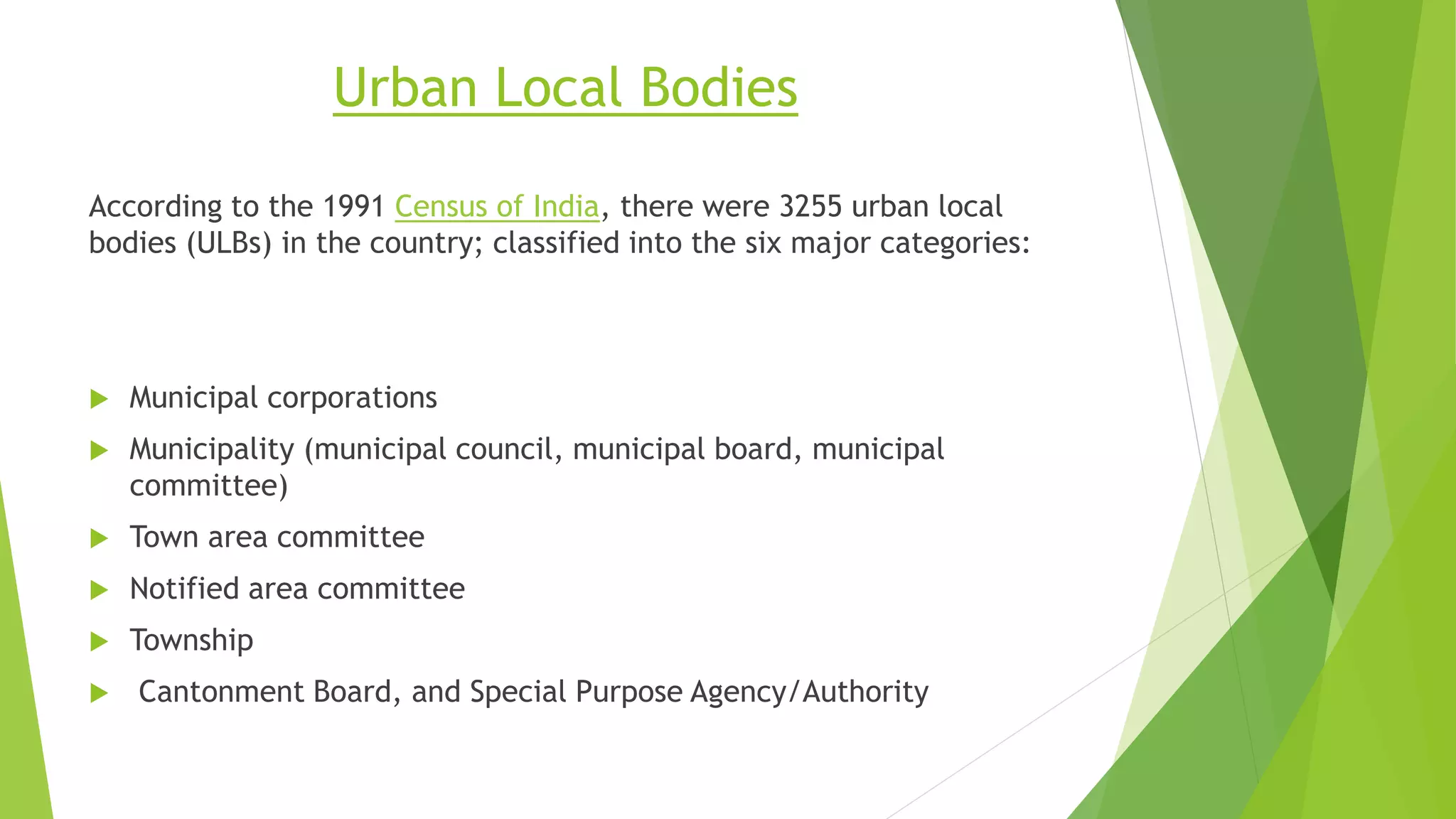 The municipalities | PPTX