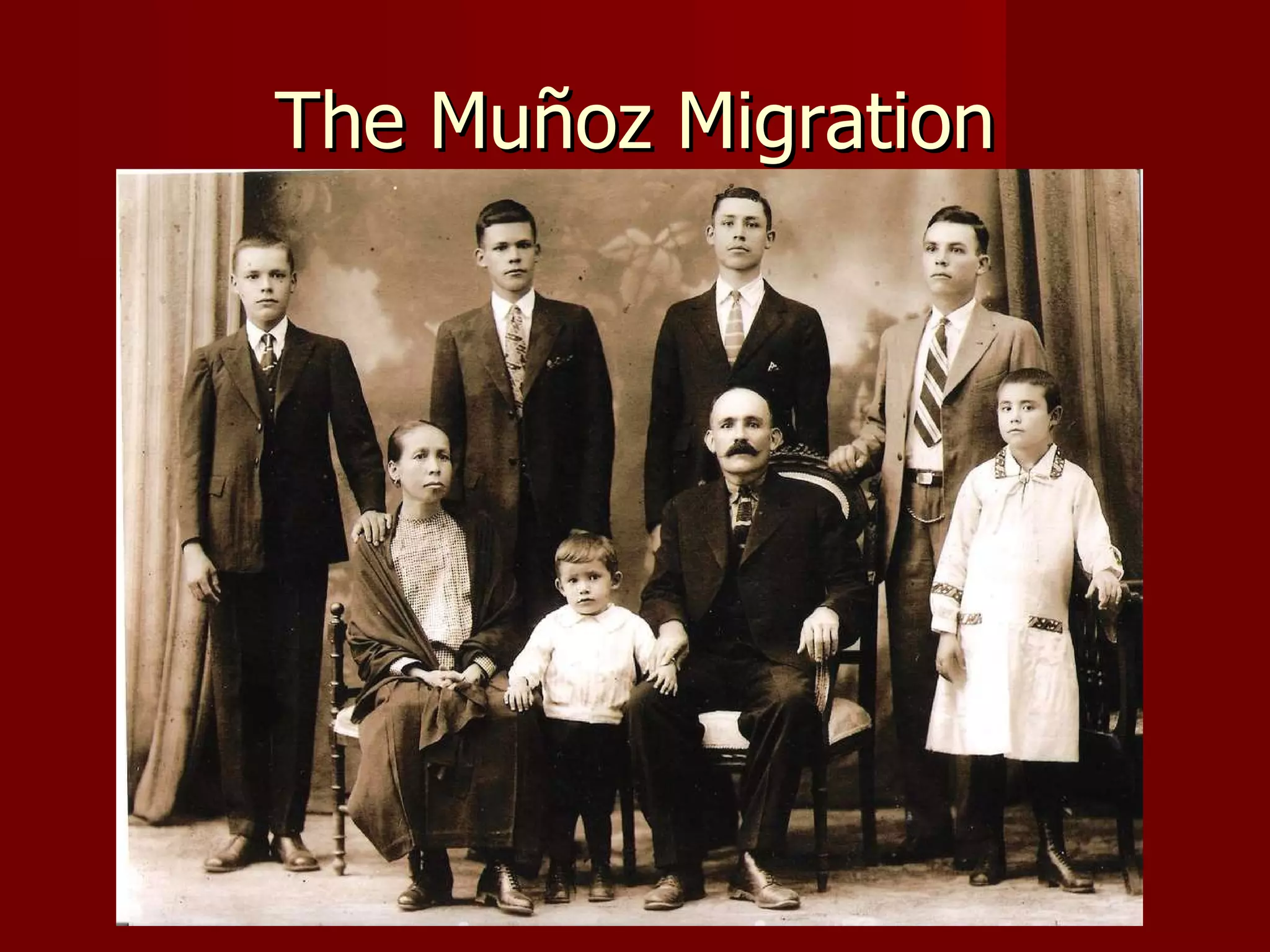 The munoz migration - geography family tree1 | PPT