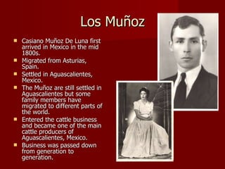 The munoz migration - geography family tree1 | PPT