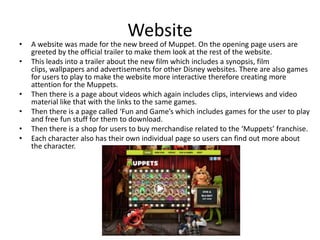 The muppets’ marketing campaign | PPTX