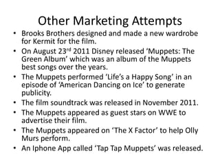 The muppets’ marketing campaign | PPTX