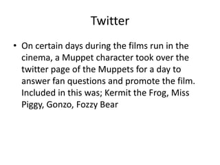 The muppets’ marketing campaign | PPTX