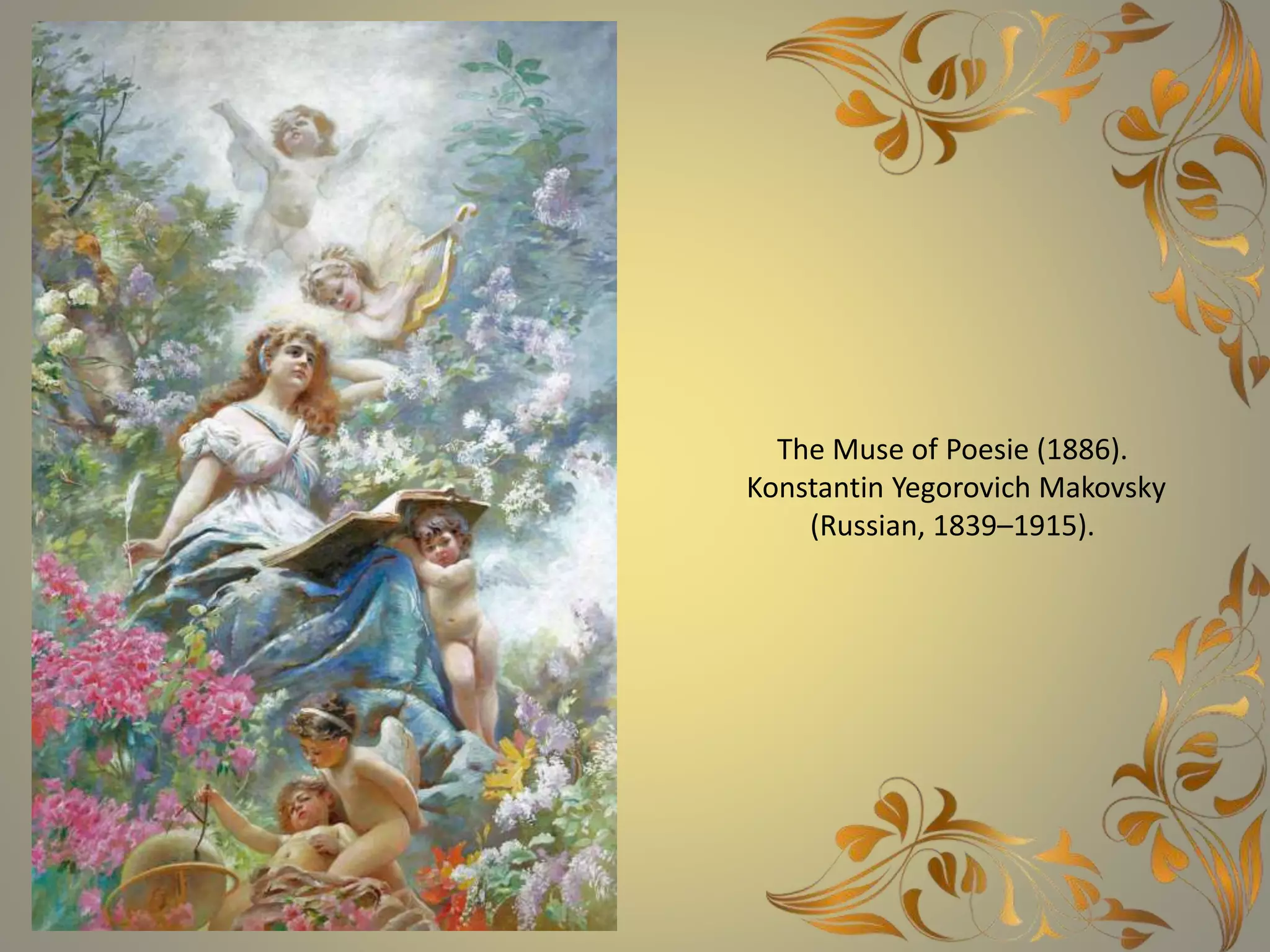 The 9 Muses, The Greek Goddesses of Inspiration | PPTX