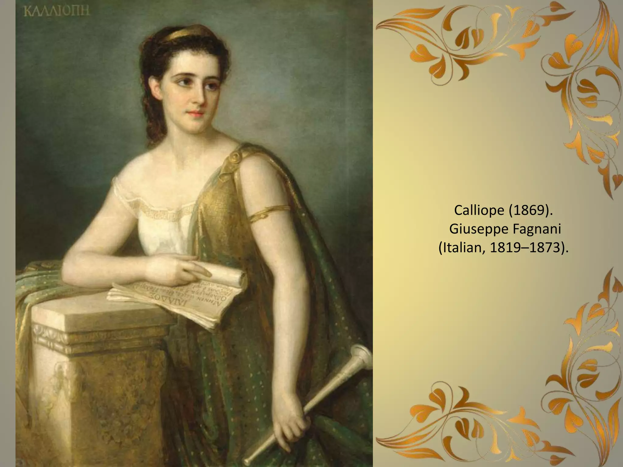 The 9 Muses, The Greek Goddesses of Inspiration | PPTX