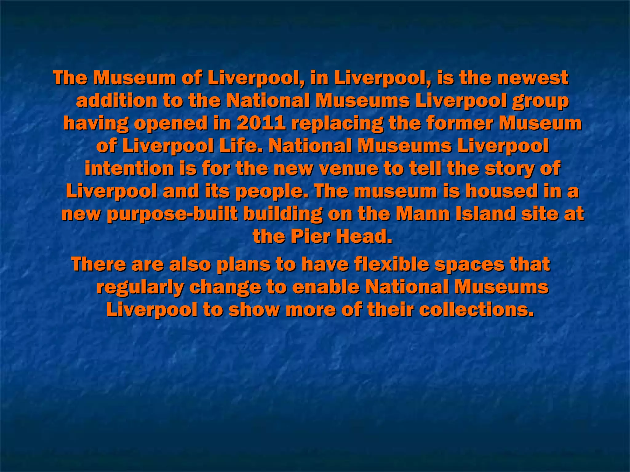The museum of liverpool | PPT