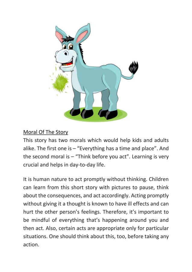 The Musical Donkey Story.docx | Family/Children | Genres
