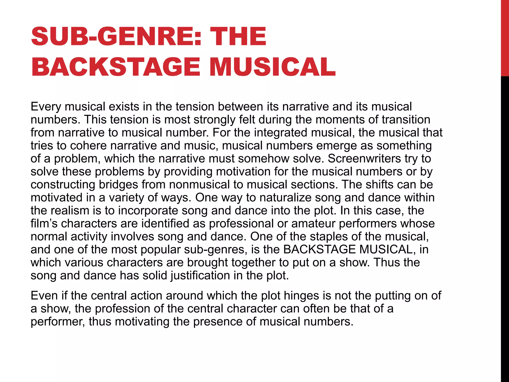 The musical (genre study) | PPTX