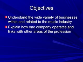 The music industry | PPT