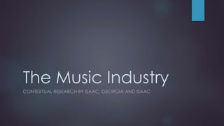 The Music Industry | PPTX
