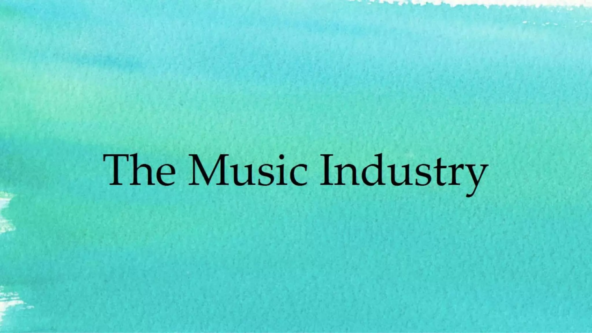 The Music Industry | PPTX