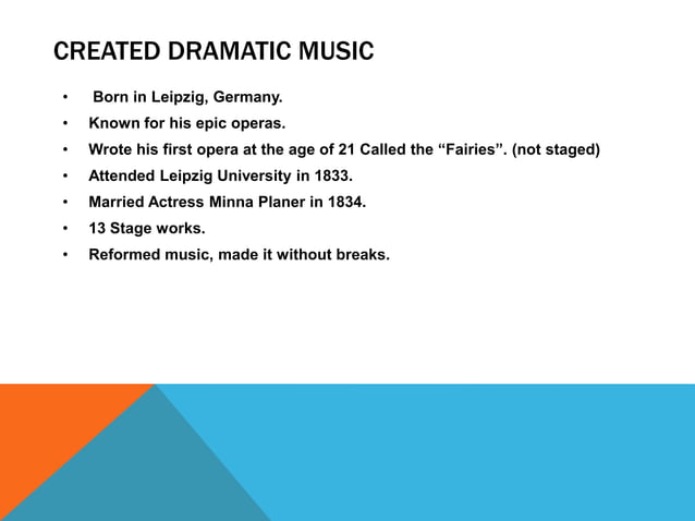 The Music of Richard Wagner by Ramsey Reed | PPT
