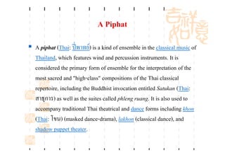 The music of thailand | PDF | World/International Music | Music