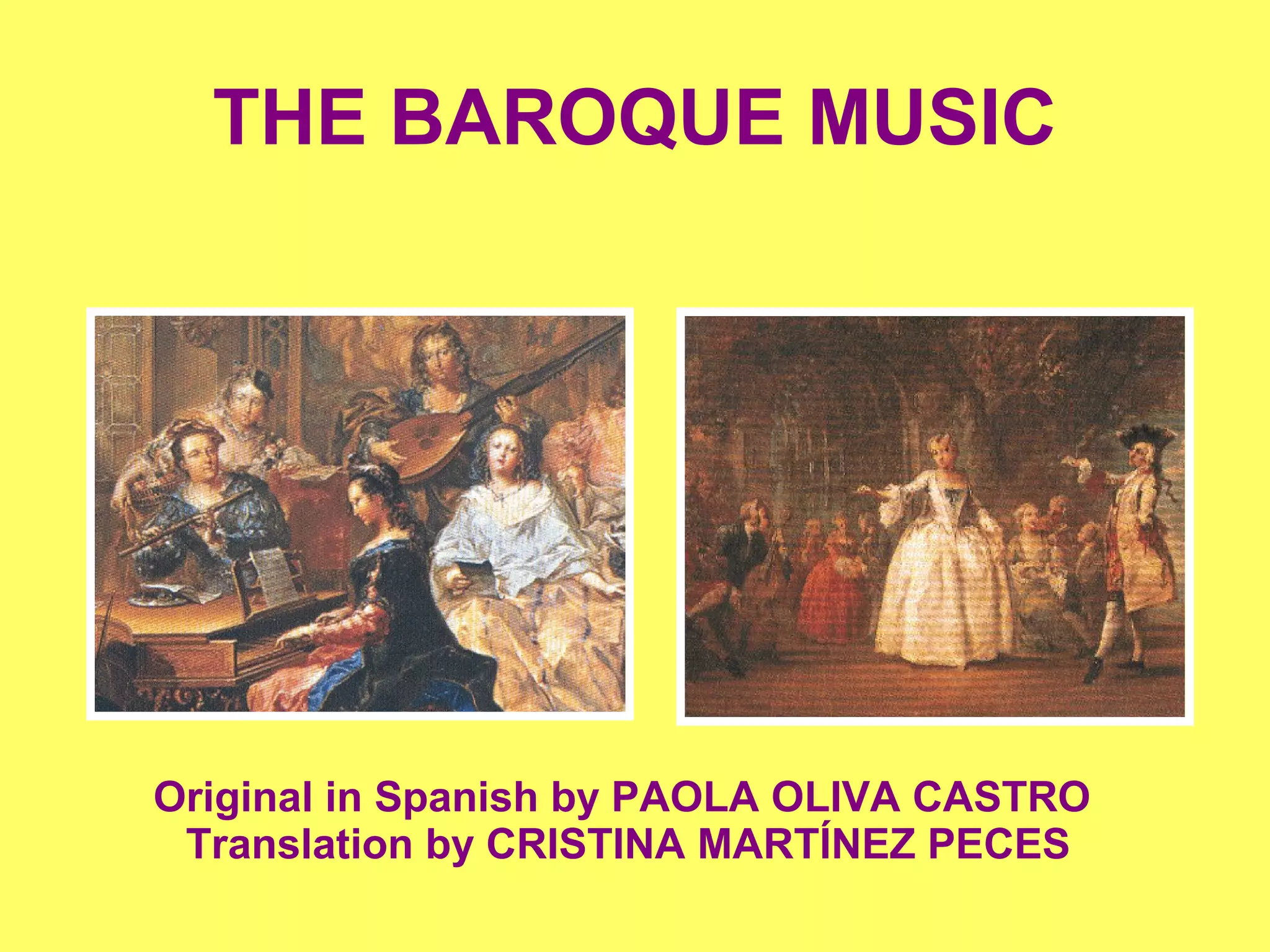 The music of the Baroque | ODP