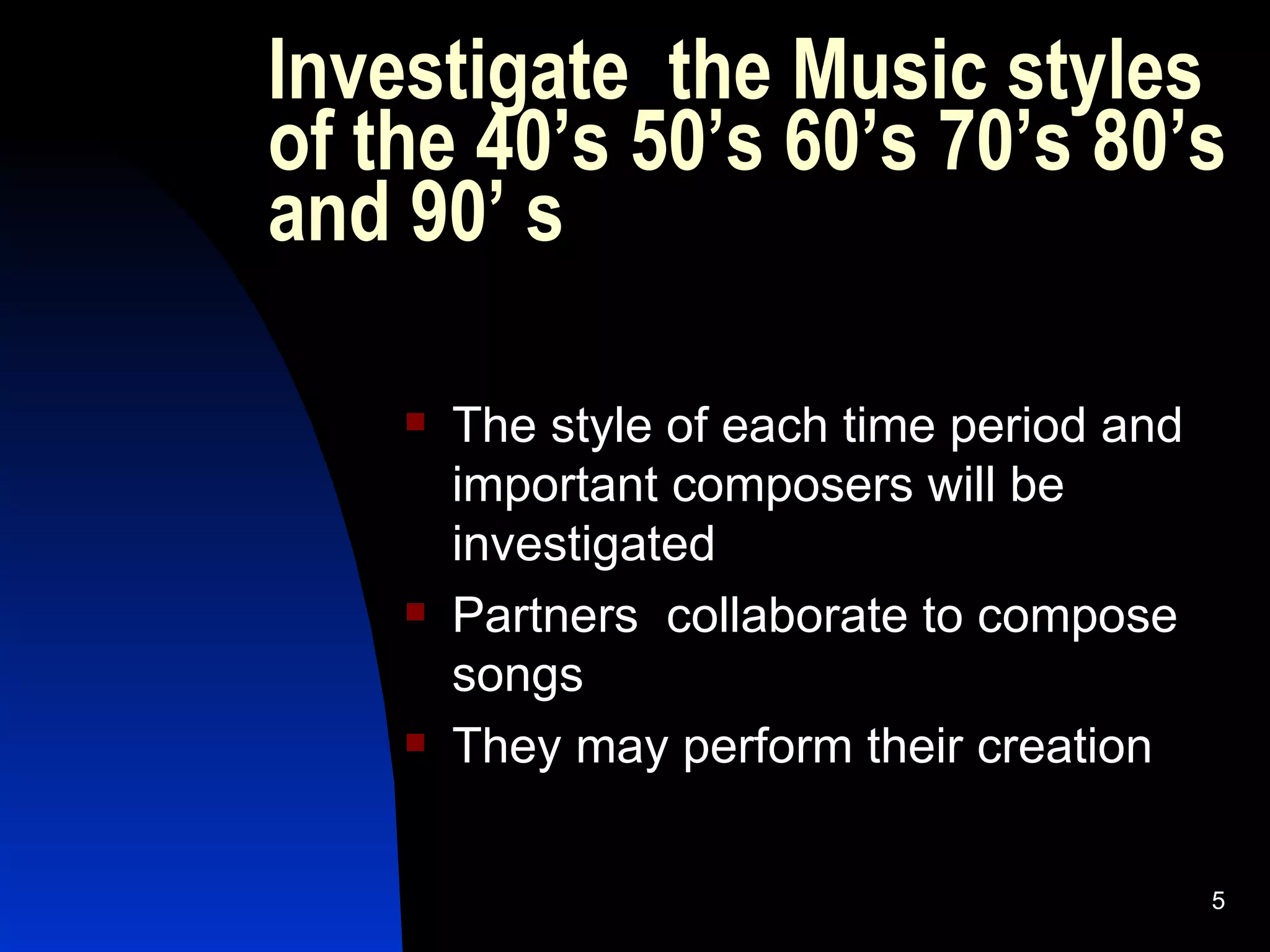 The Music Time Capsule | PPT