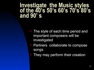 The Music Time Capsule | PPT