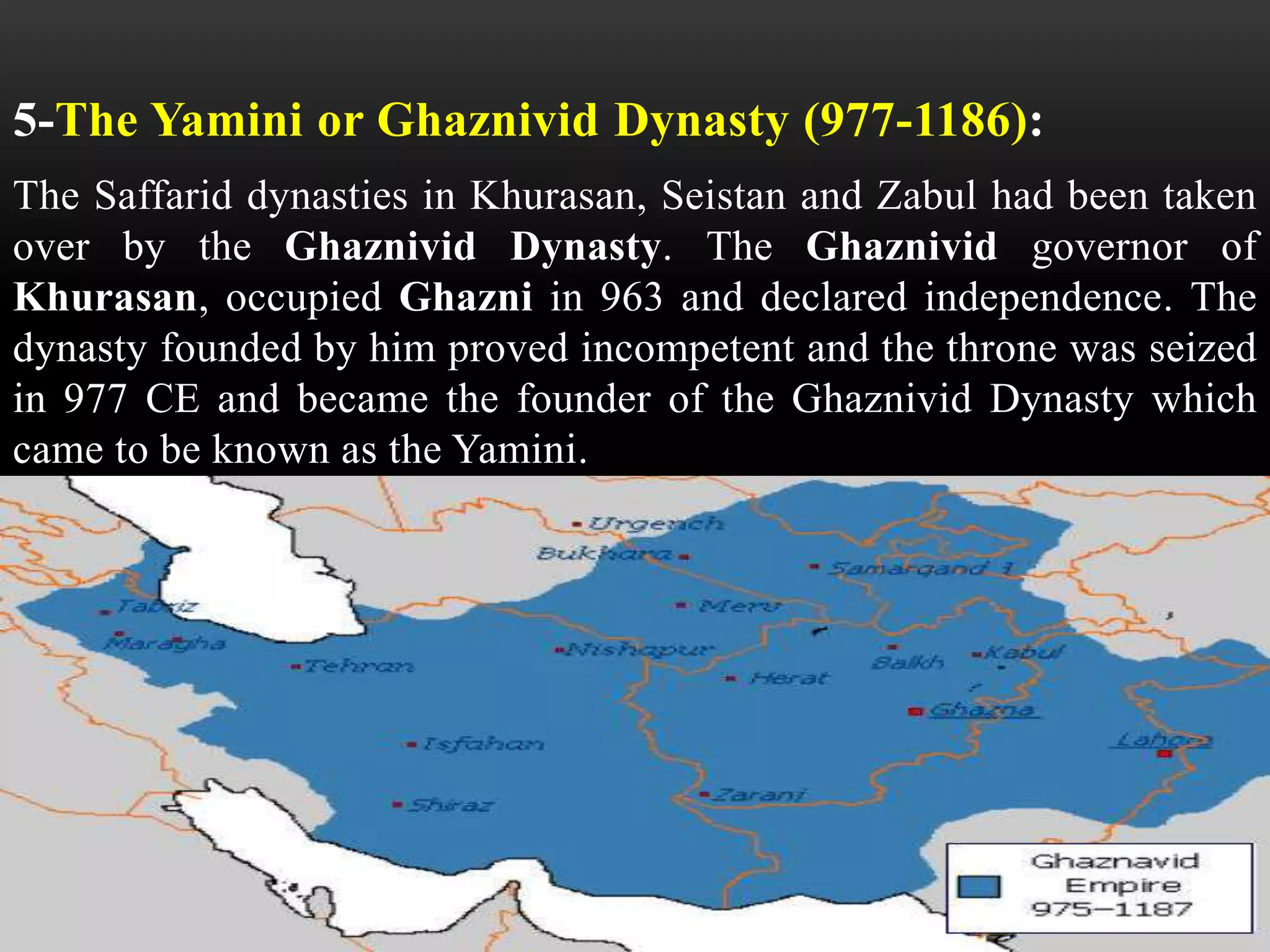 The muslim dynasties and sufi's in subcontinent | PPT