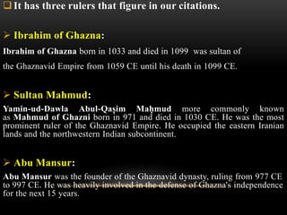 The muslim dynasties and sufi's in subcontinent | PPTX