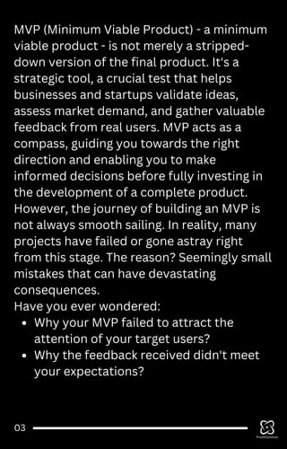 The MVP Roadmap: Mistakes to Avoid and Strategies for Success | PDF