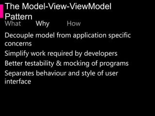 The MVVM Pattern | PPTX