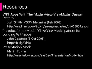The MVVM Pattern | PPTX
