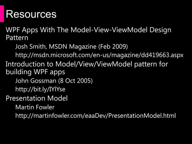 The MVVM Pattern | PPTX