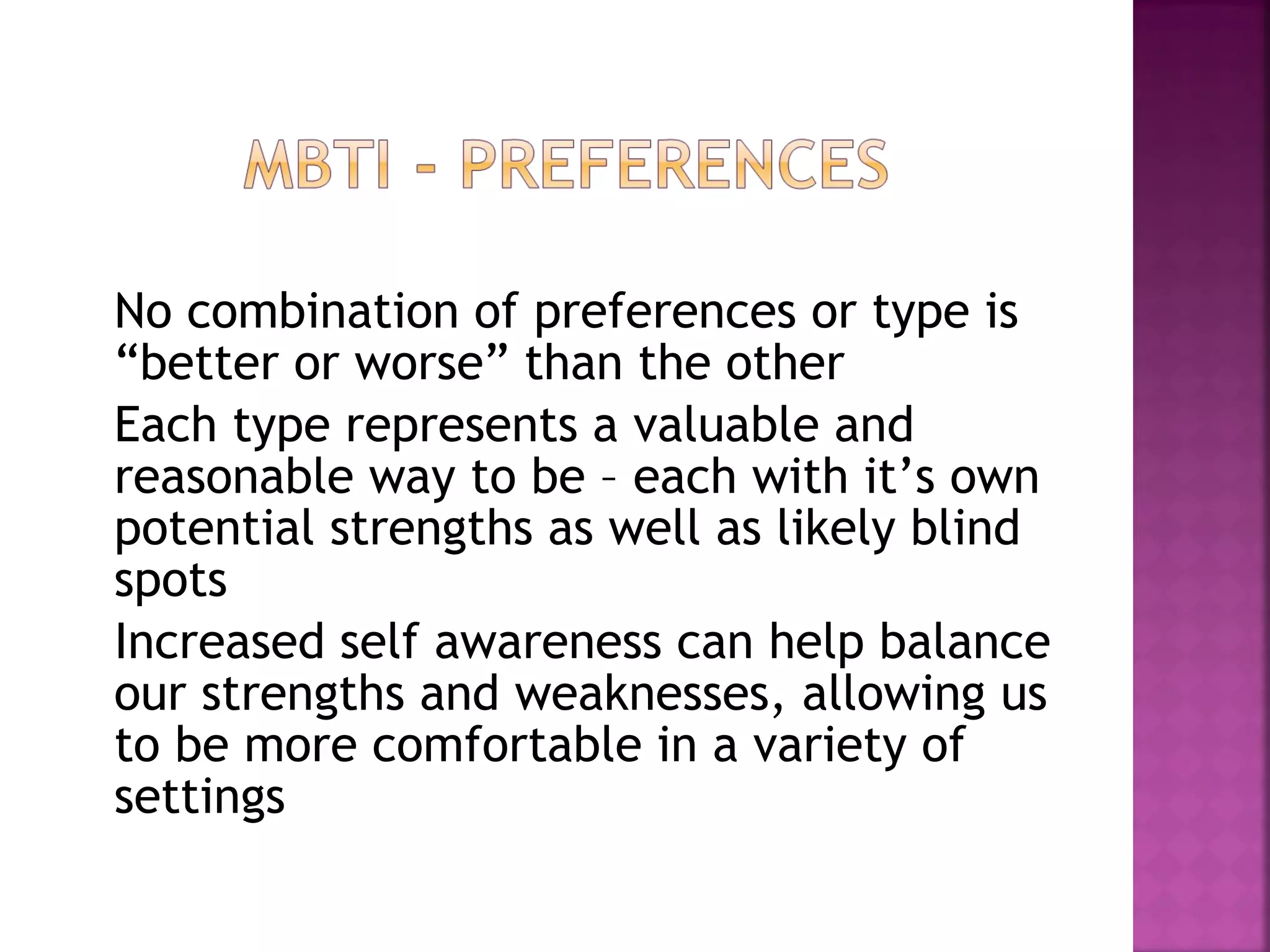 MBTI 2013 | PPT