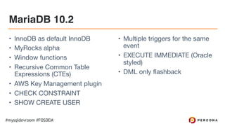 The MySQL ecosystem - understanding it, not running away from it! | PDF