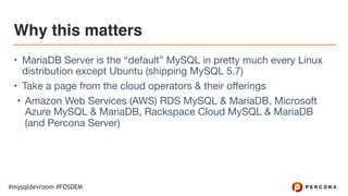 The MySQL ecosystem - understanding it, not running away from it! | PDF