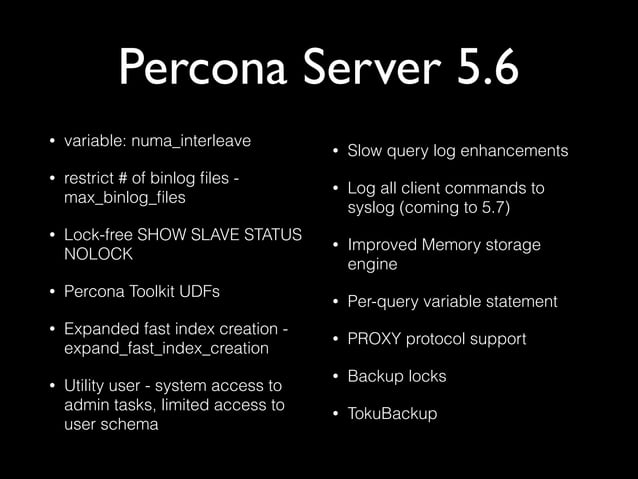 The MySQL Server ecosystem in 2016 | PPT