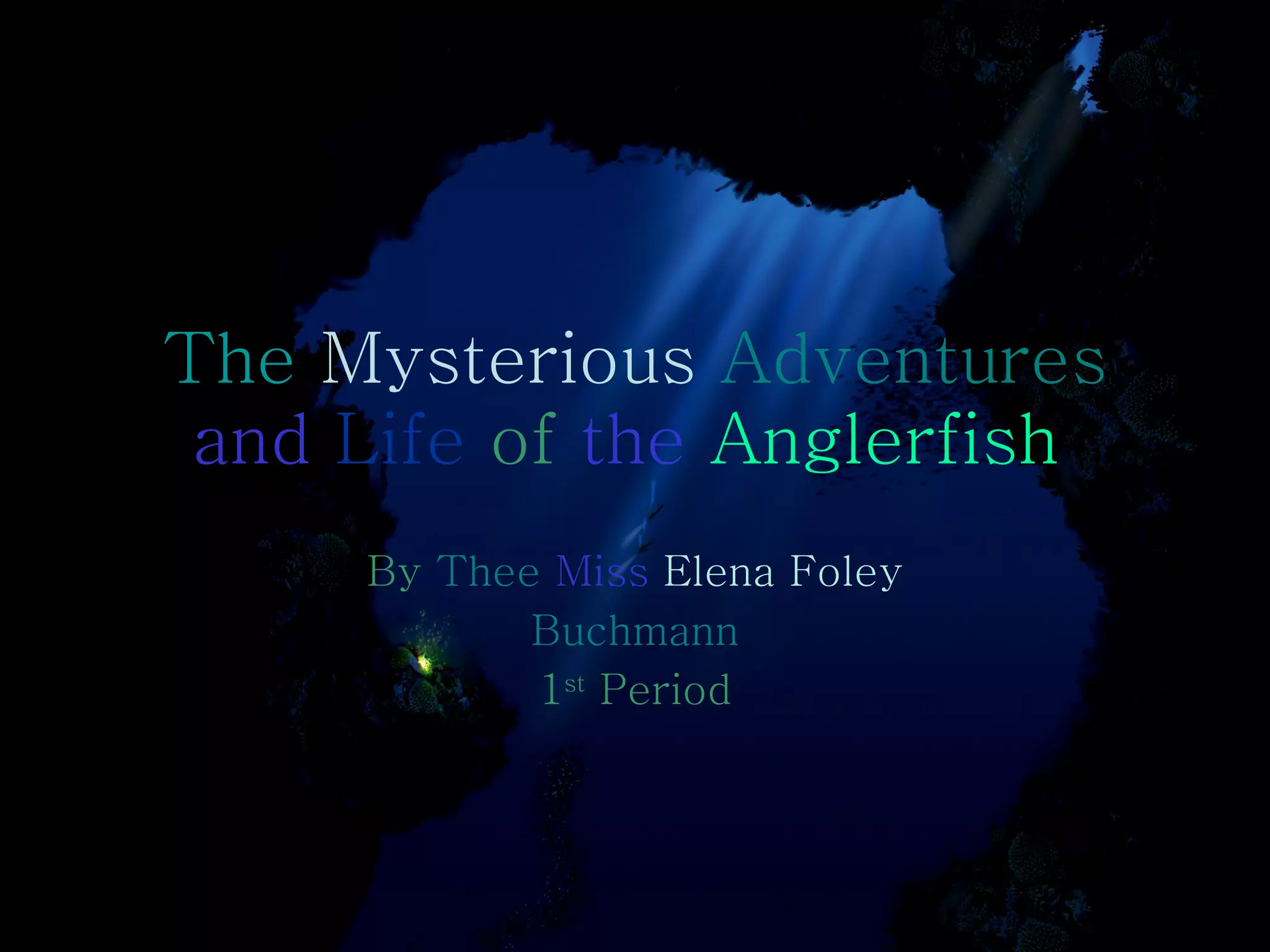 The mysterious adventures and life of the anglerfish (complete) | PPT