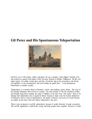 The Mysterious Case of GIL PEREZ | PDF