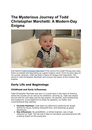 The Mysterious Journey of Todd Christopher Marchetti_ A Modern-Day ...