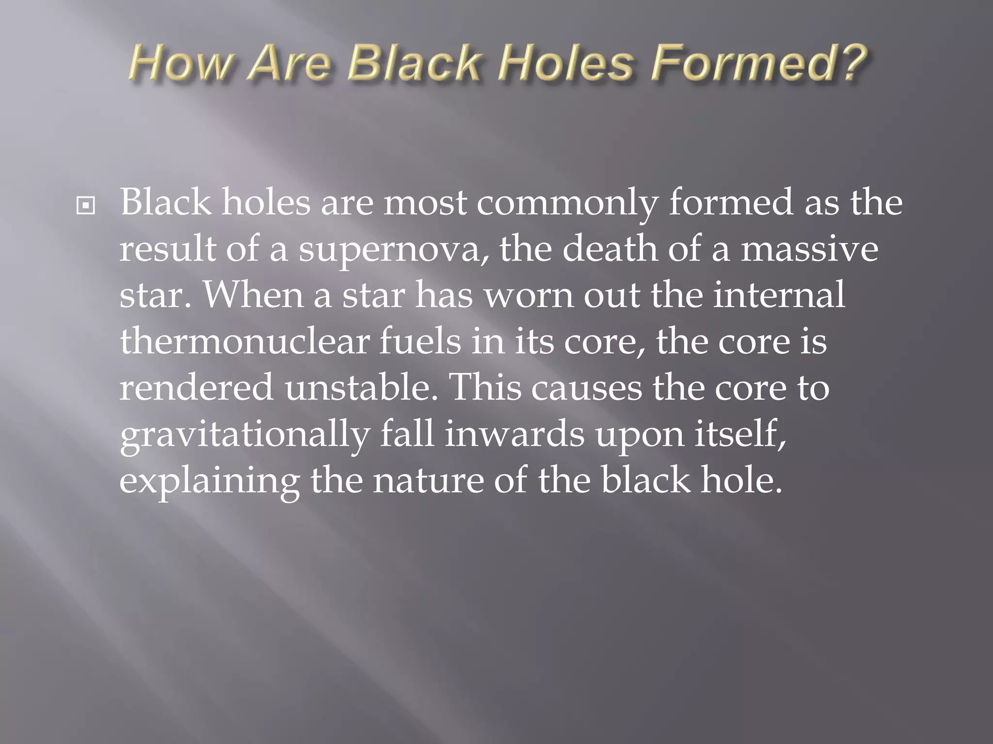 The Mystery of Black Holes | PPT