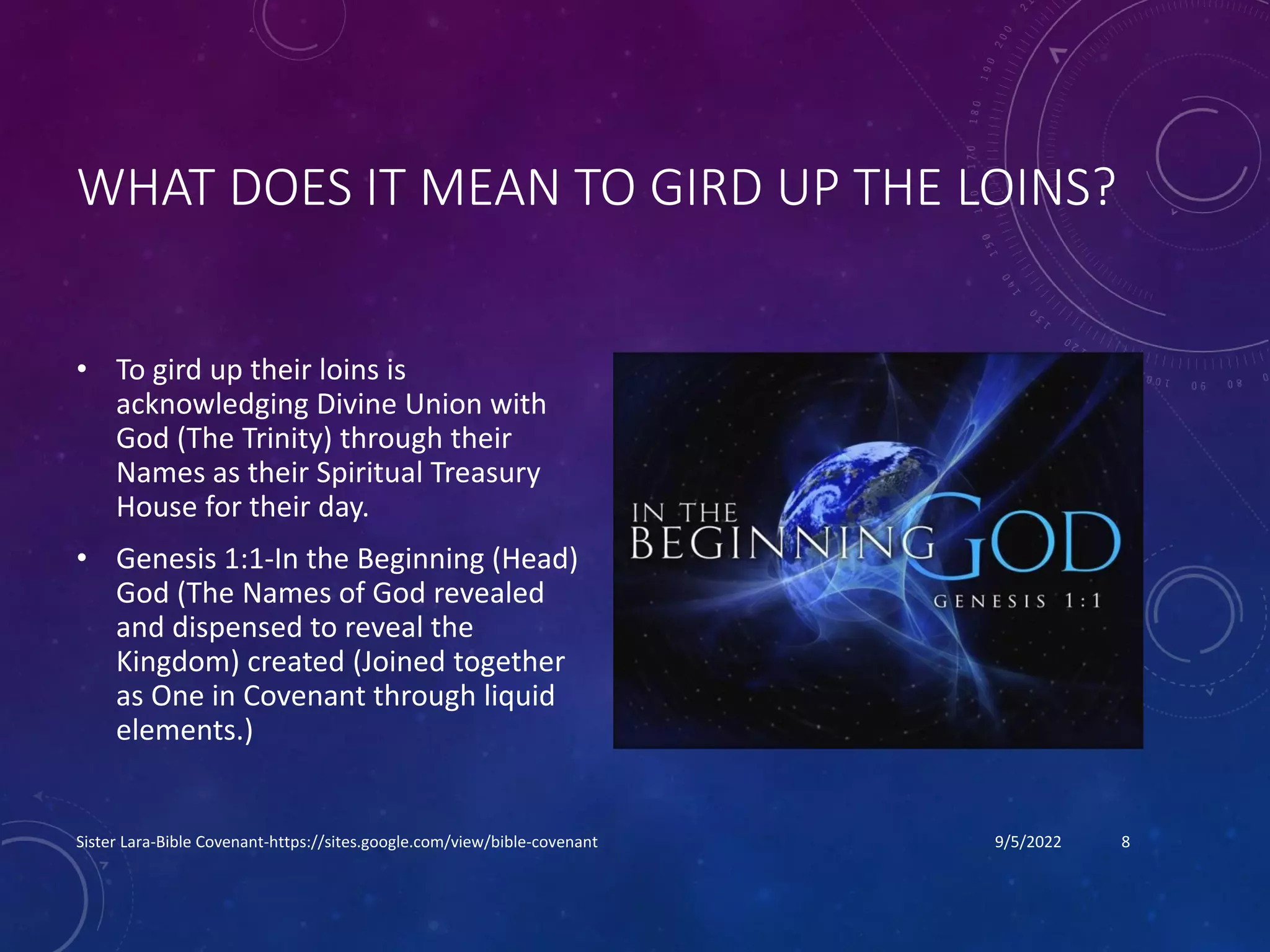 The Mystery of Girding Up the Loins of Your Mind Blood Covenant ...
