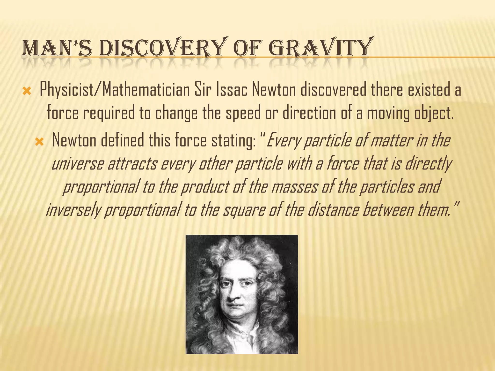 The mystery of gravity | PPTX