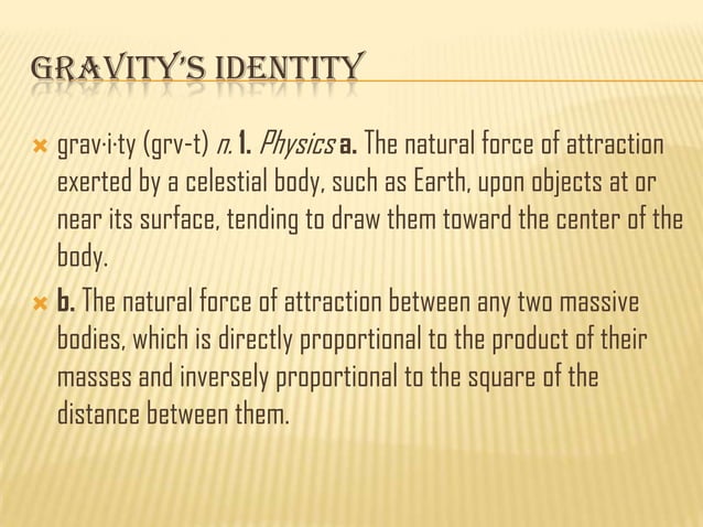 The mystery of gravity | PPT | Free Download