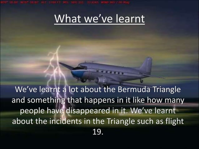The mystery of the bermuda triangle | PPT