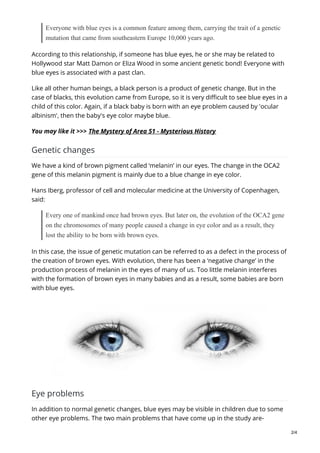 The mystery of the blue eye | PDF