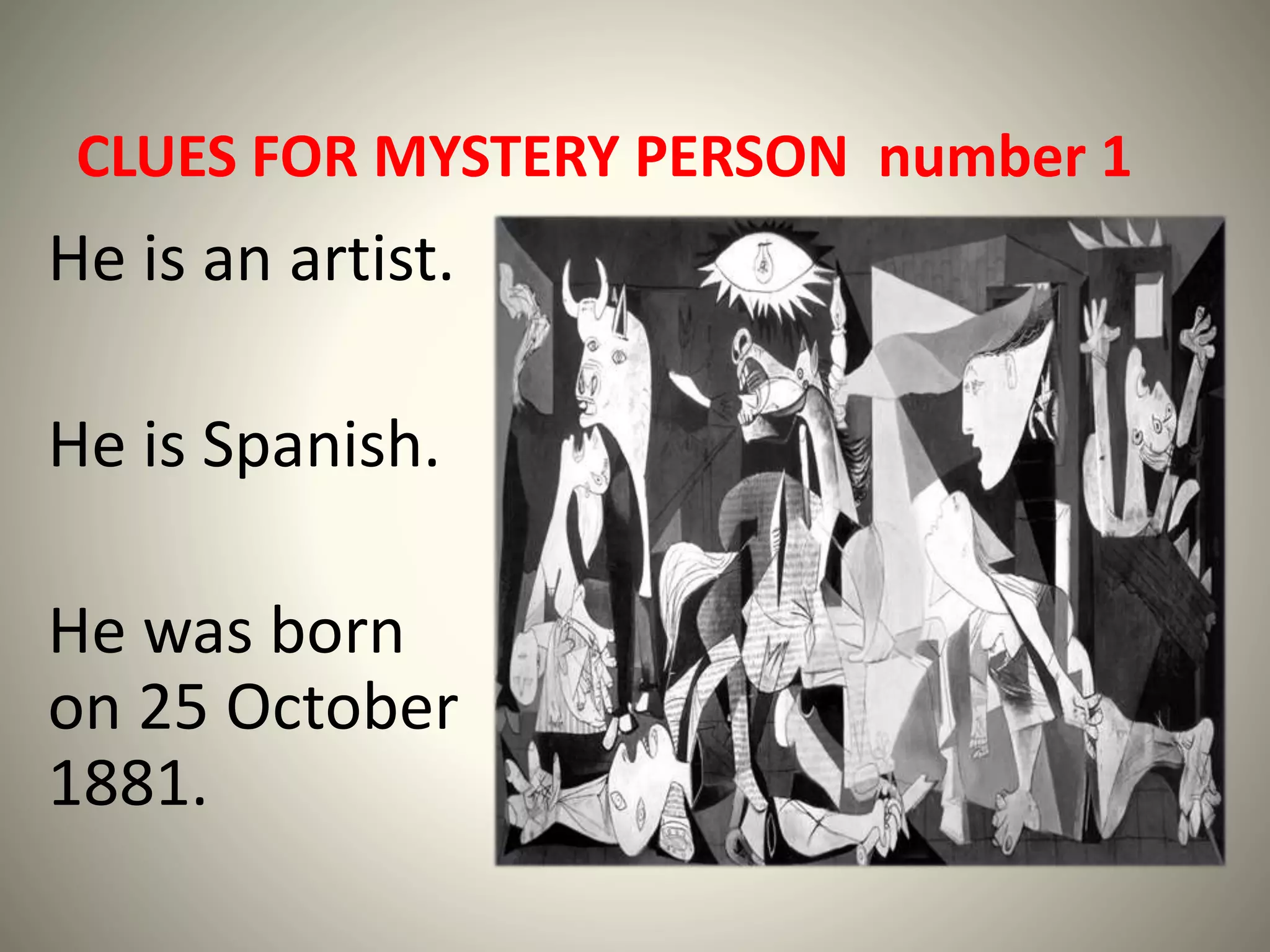 The mystery person quiz | PPT