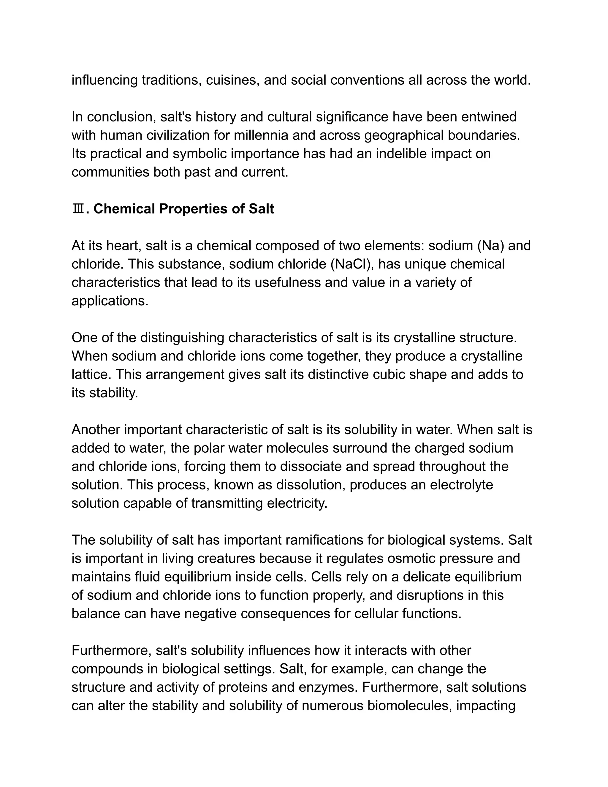 The Mystique of Salt: Exploring its Connection to Life | PDF