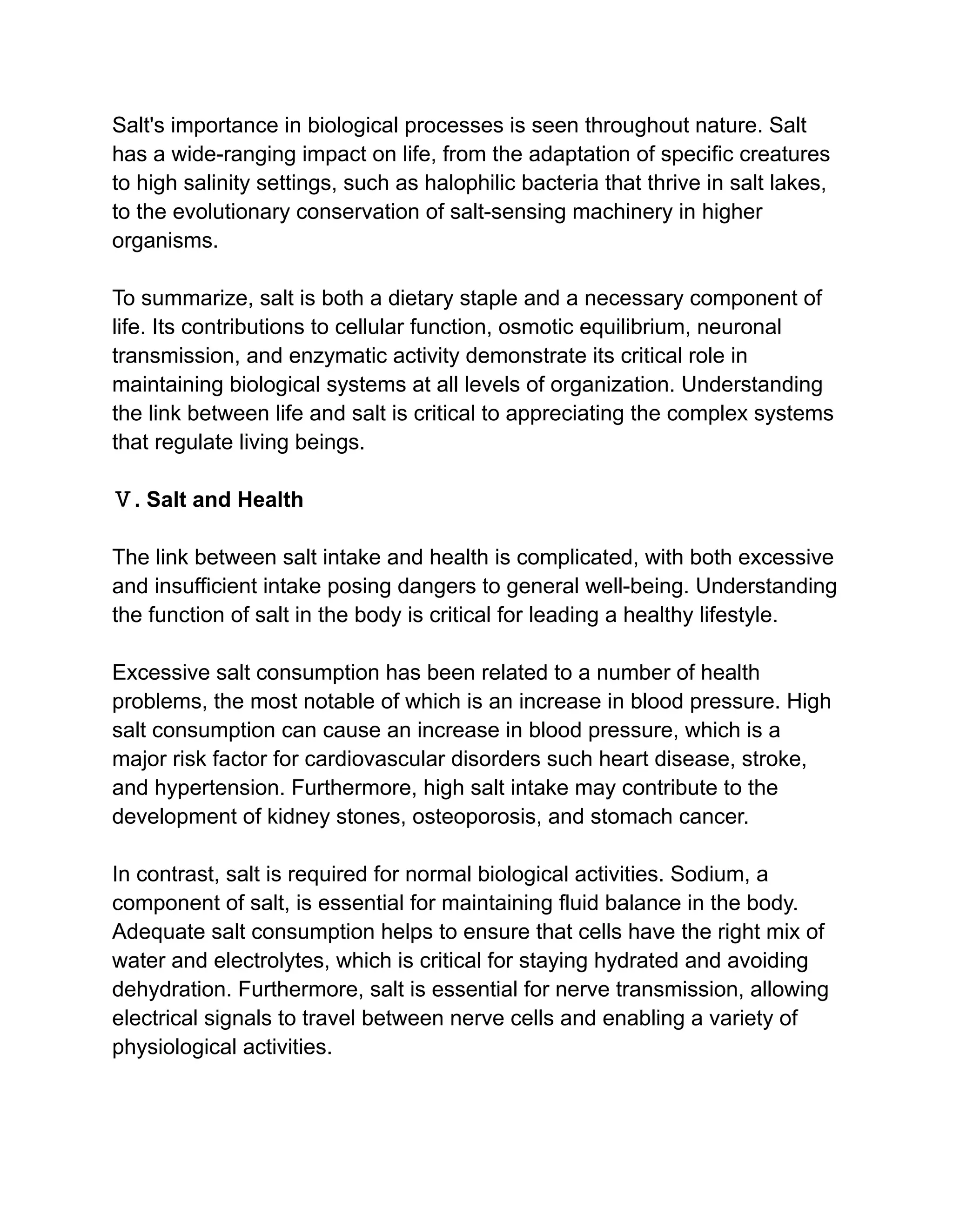 The Mystique of Salt: Exploring its Connection to Life | PDF