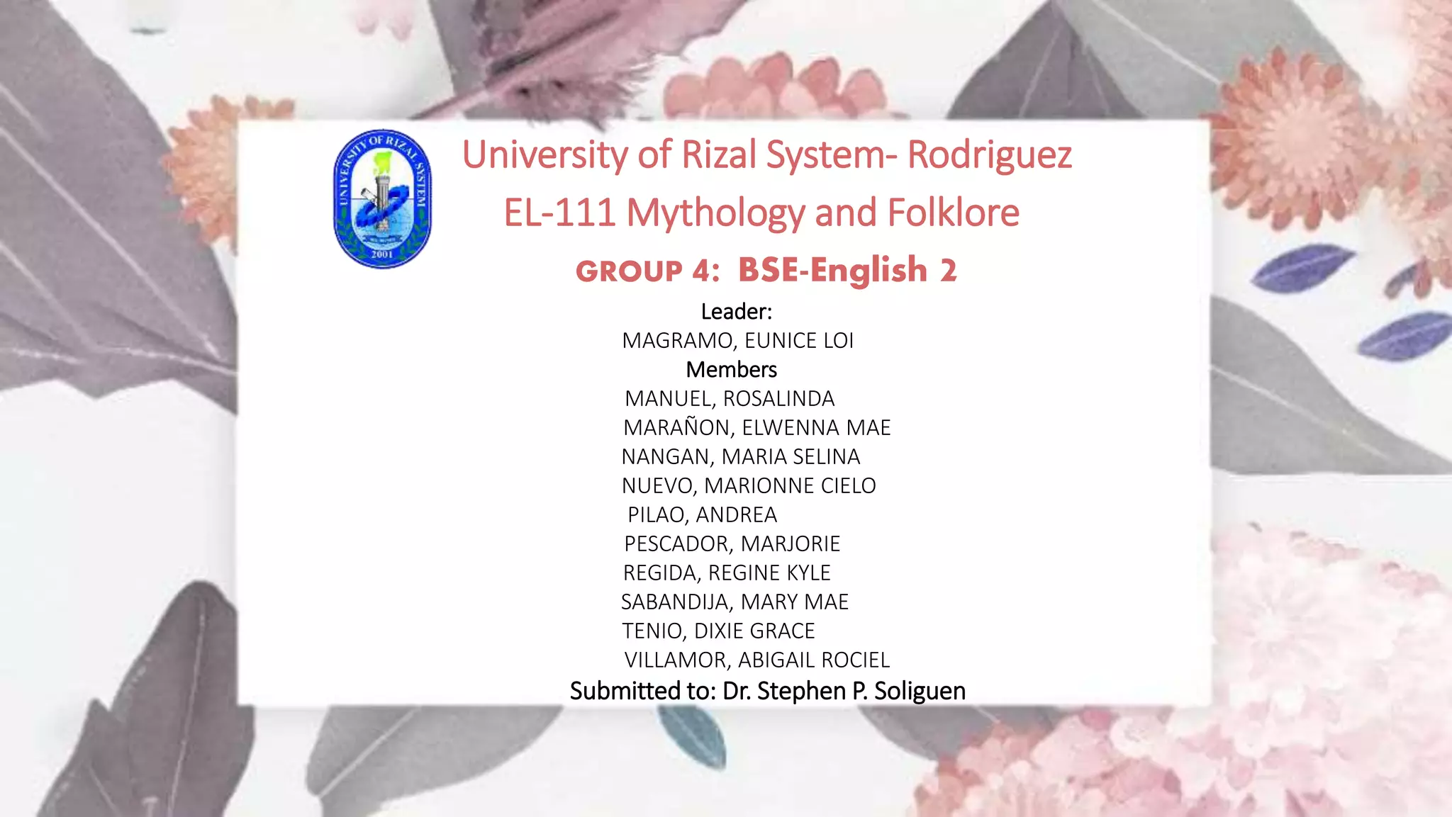 The myth of adonis and aphrodite | PPT