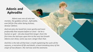 The myth of adonis and aphrodite | PPT