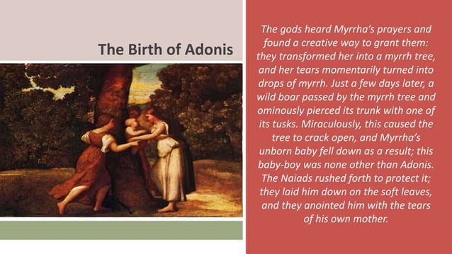 The myth of adonis and aphrodite | PPT