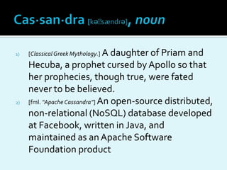 The myth of Cassandra | PPTX