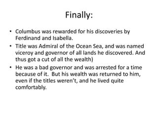 The myth of columbus | PPTX