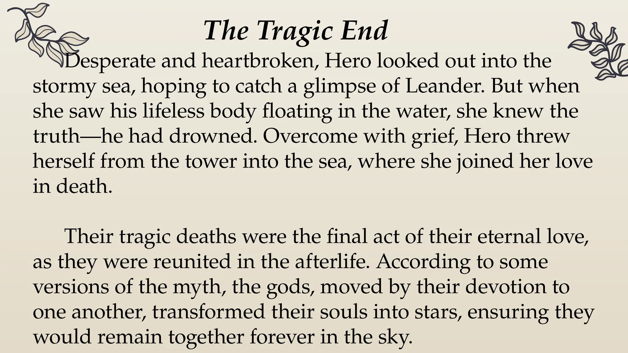 The Myth of Hero and Leaner love story.pptx