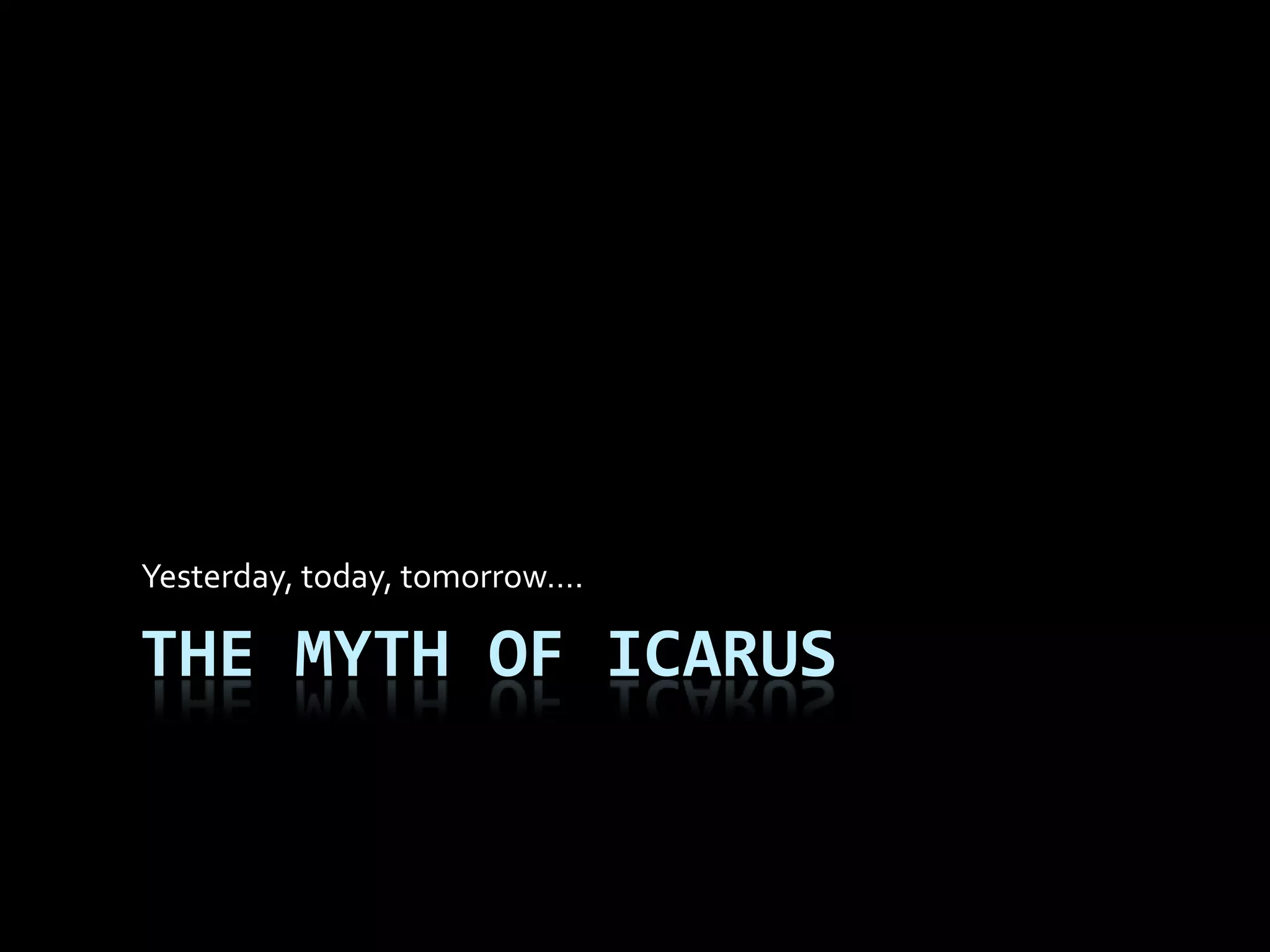The myth of icarus power point | PPTX